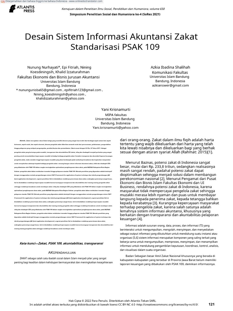 Nurhayati, DKK (2021) - Indo Desain of Zakat Accounting Information ...