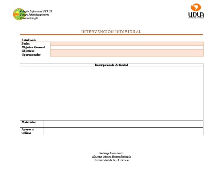 Intervención Individual TIPO | PDF | Salud y bienestar