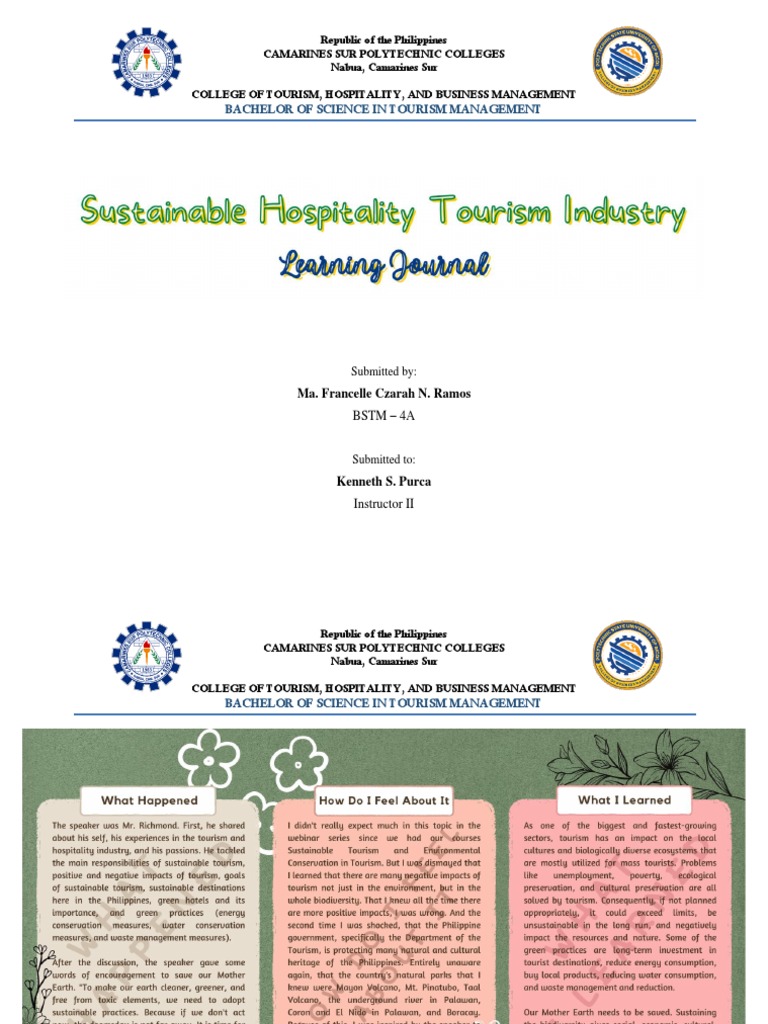 Webinar Narrative Report (Sustainable Tourism) | PDF