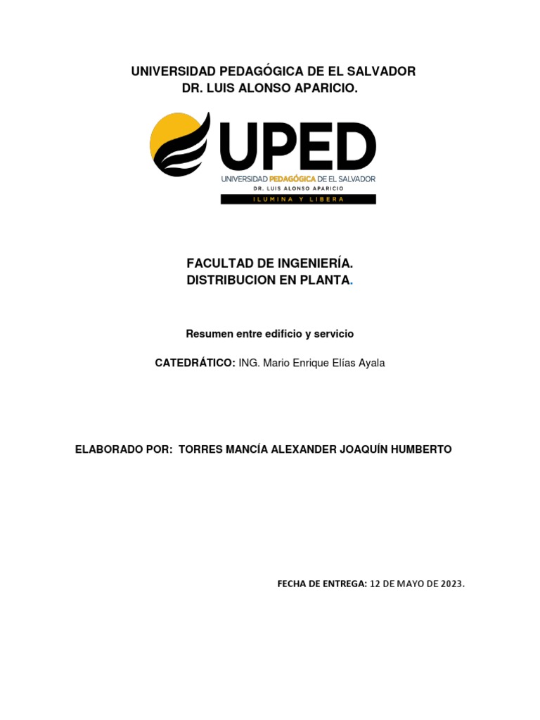 Resumen Edificio y Servicio | PDF