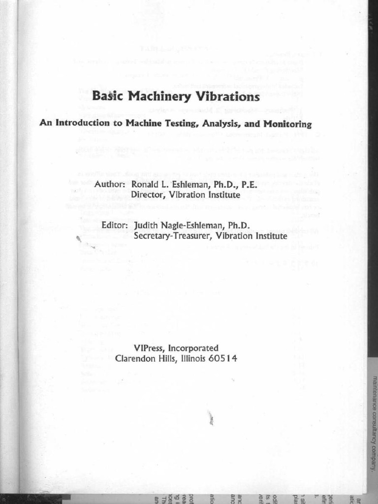 Basic Machinery Vibrations | PDF