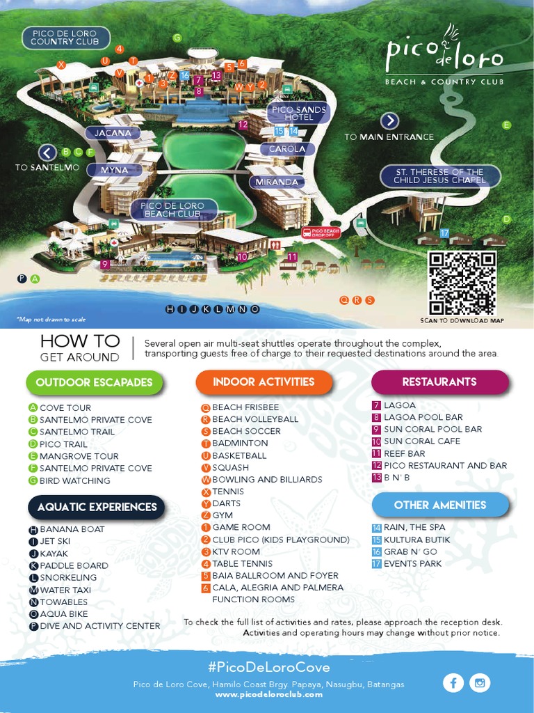 Pico de Loro Beach and Country Club Guide Map | PDF | Leisure