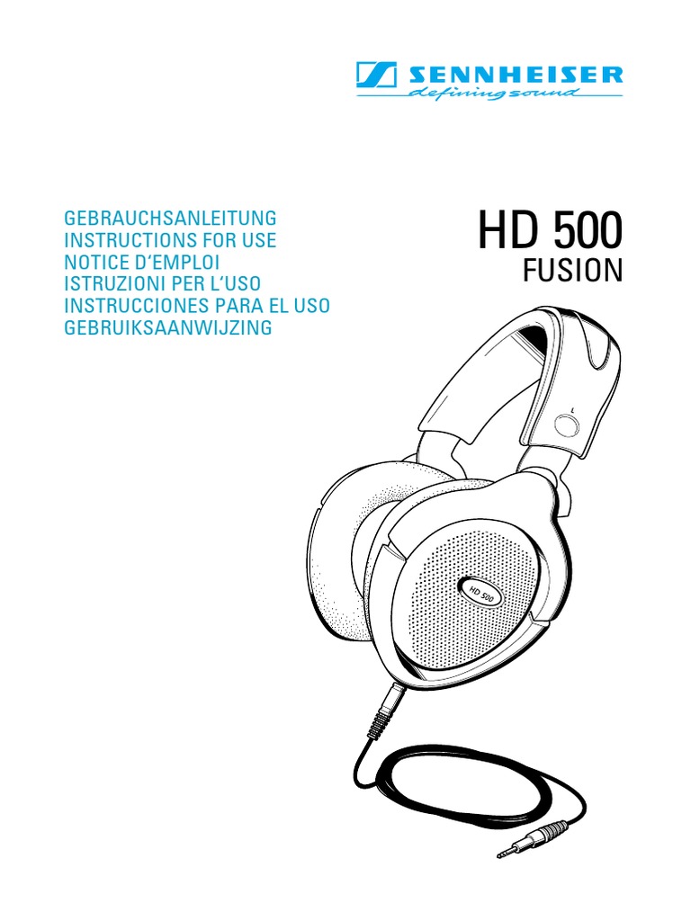 Sennheiser HD 500 Fusion Headphone | PDF