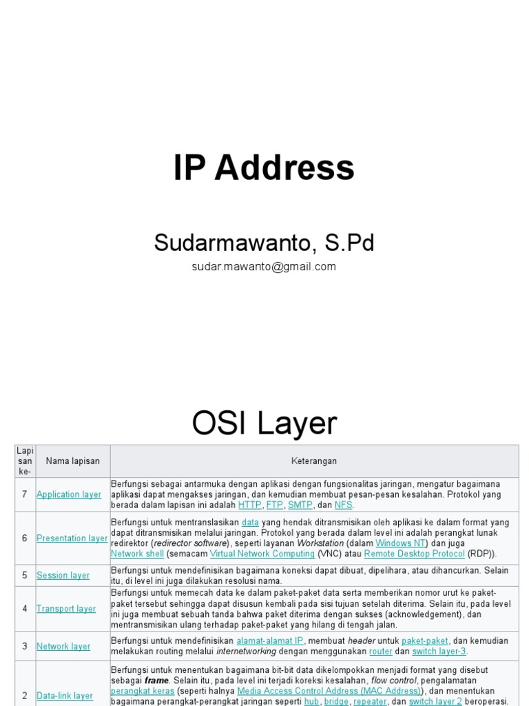 Ip Address | PDF