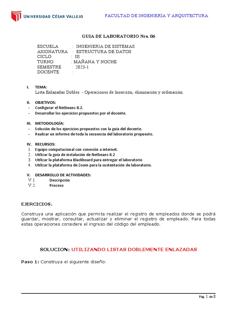 Guia de Laboratorio #6 | PDF