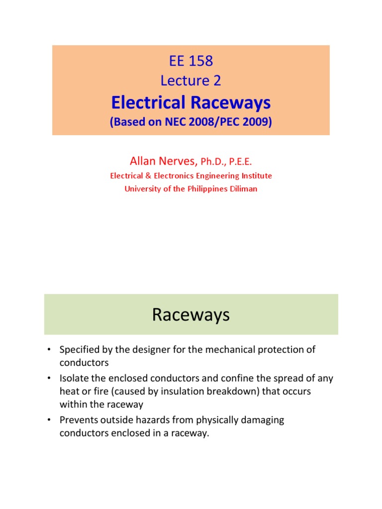 Electrical Raceways Guide | PDF | Technology & Engineering