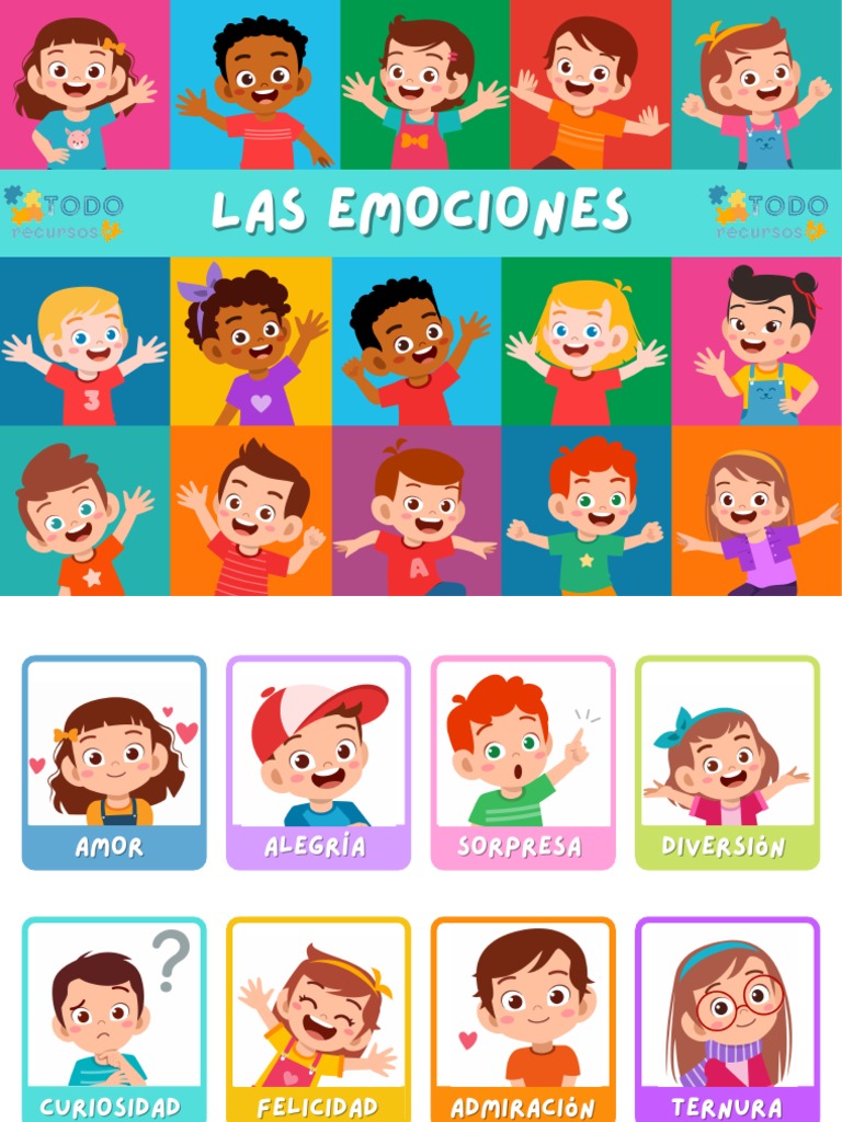 Tarjetas - Las Emociones | PDF