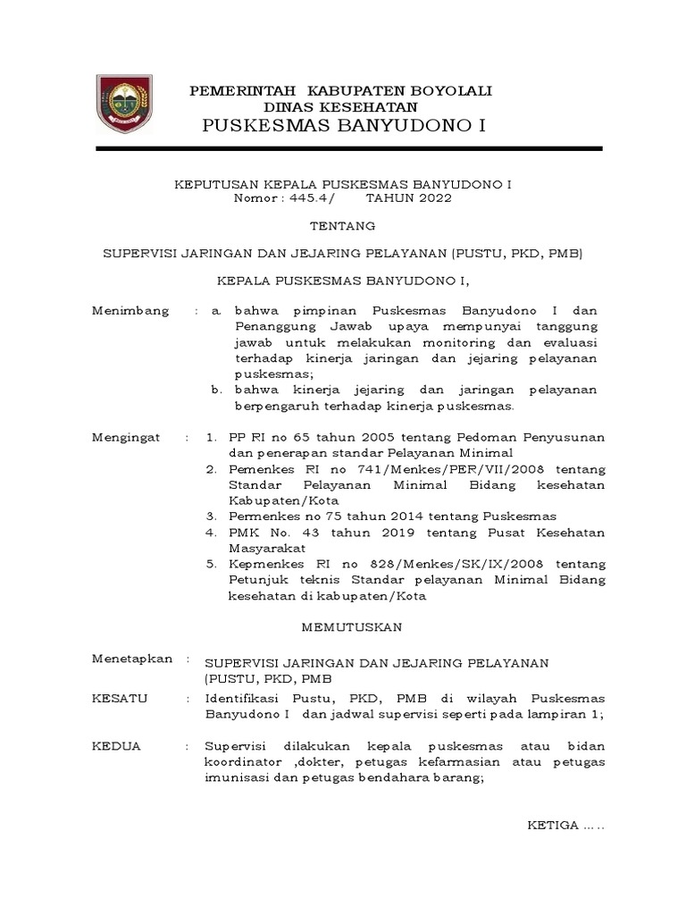 SK Pembinaan Jejaring | PDF