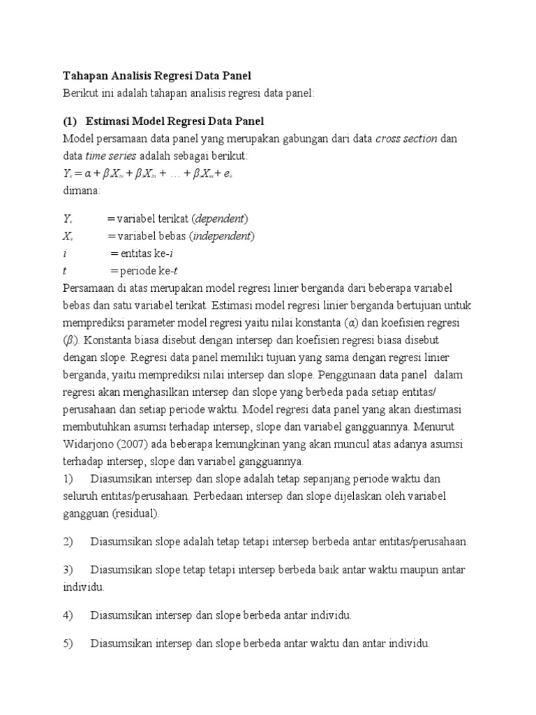 (Materi Seminar Dan Workshop Penelitian Tahapan Analisis Regresi Data ...