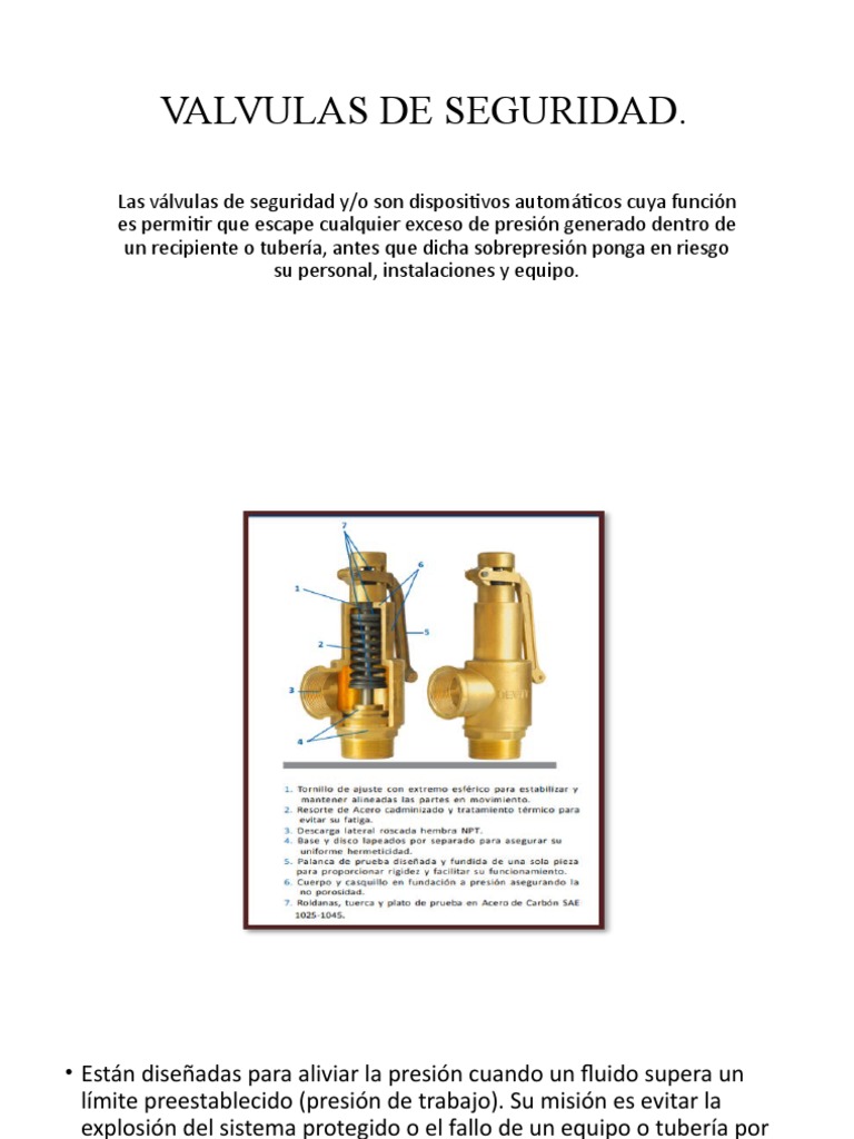 Valvulas de Seguridad | PDF
