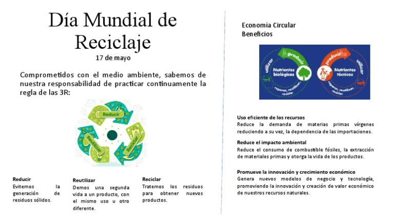 Día Mundial Del Reciclaje - Editable | PDF | Ciencia y matemáticas
