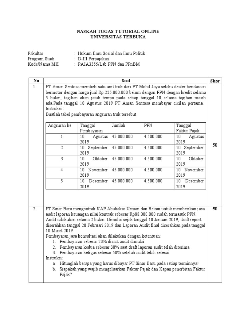 Naskah PAJA3355 Tugas3 | PDF