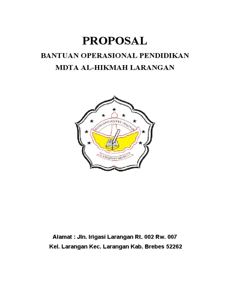 Proposal Bantuan Bop | PDF