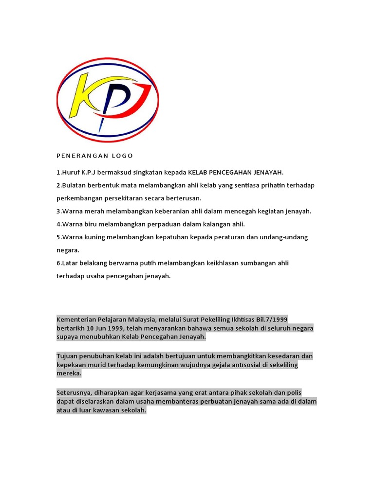 Penerangan Logo KPJ | PDF