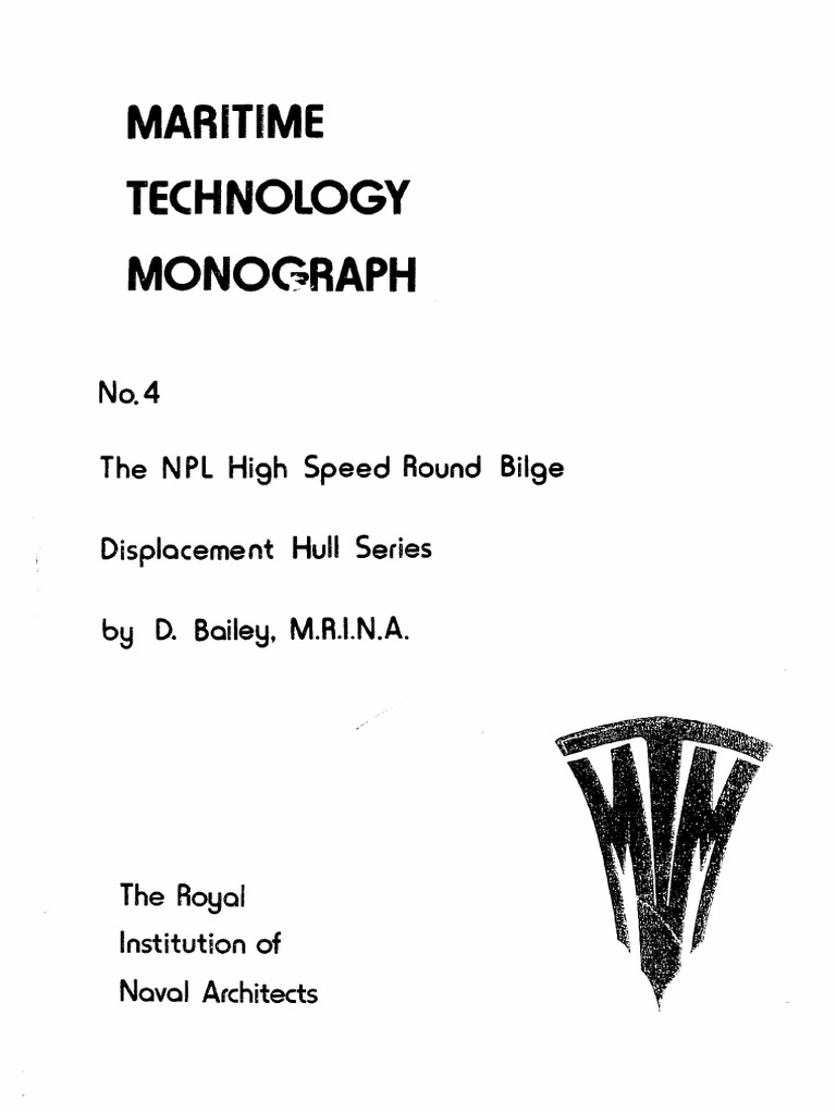 Maritime Technology Monograph 4 | PDF