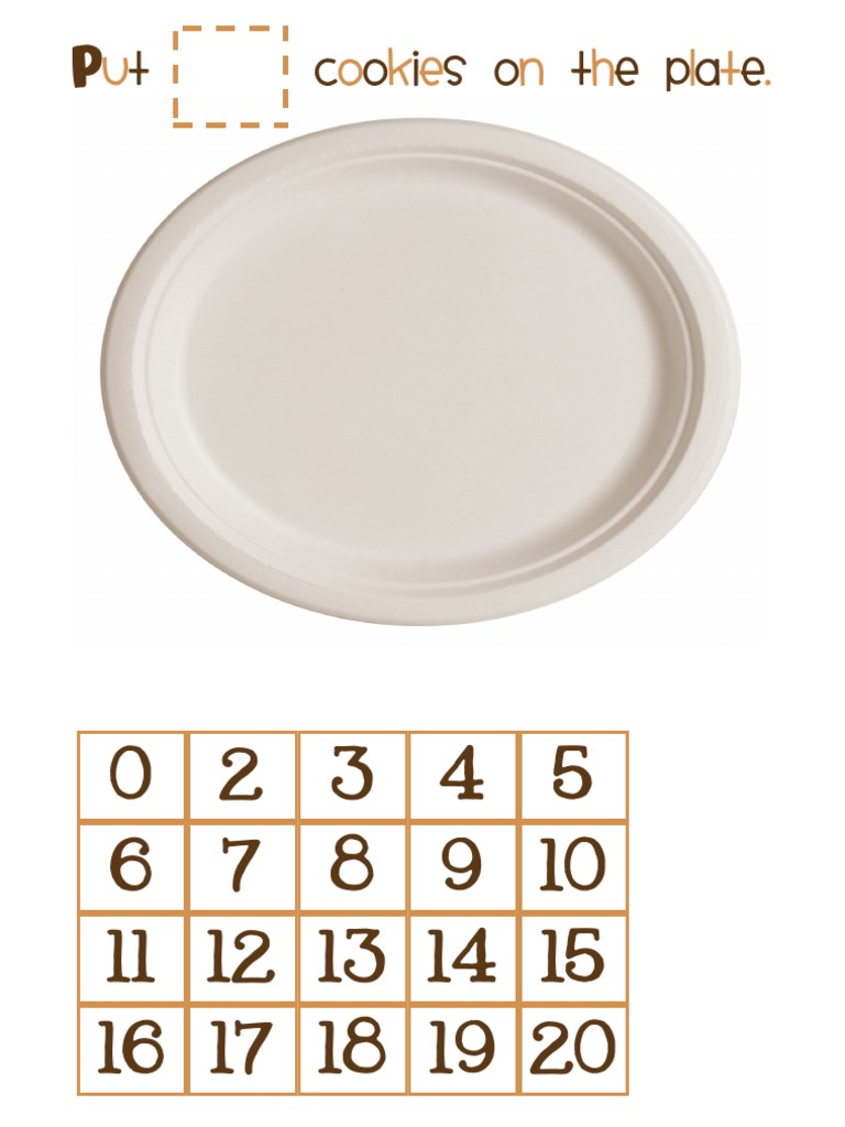 Cookie Math - Counting To 20 | PDF