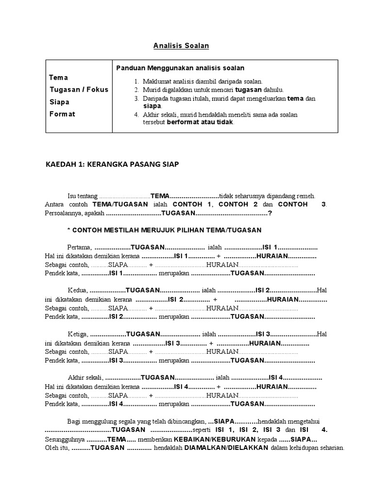 Karangan Pasang Siap | PDF