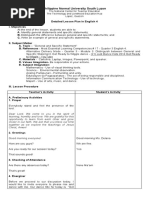 LESSON PLAN in English IV | PDF | Preposition And Postposition | Phrase