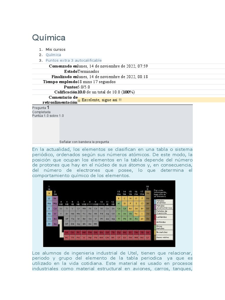 Química: Relacionar elementos con su periodo y grupo | PDF | Oxígeno ...