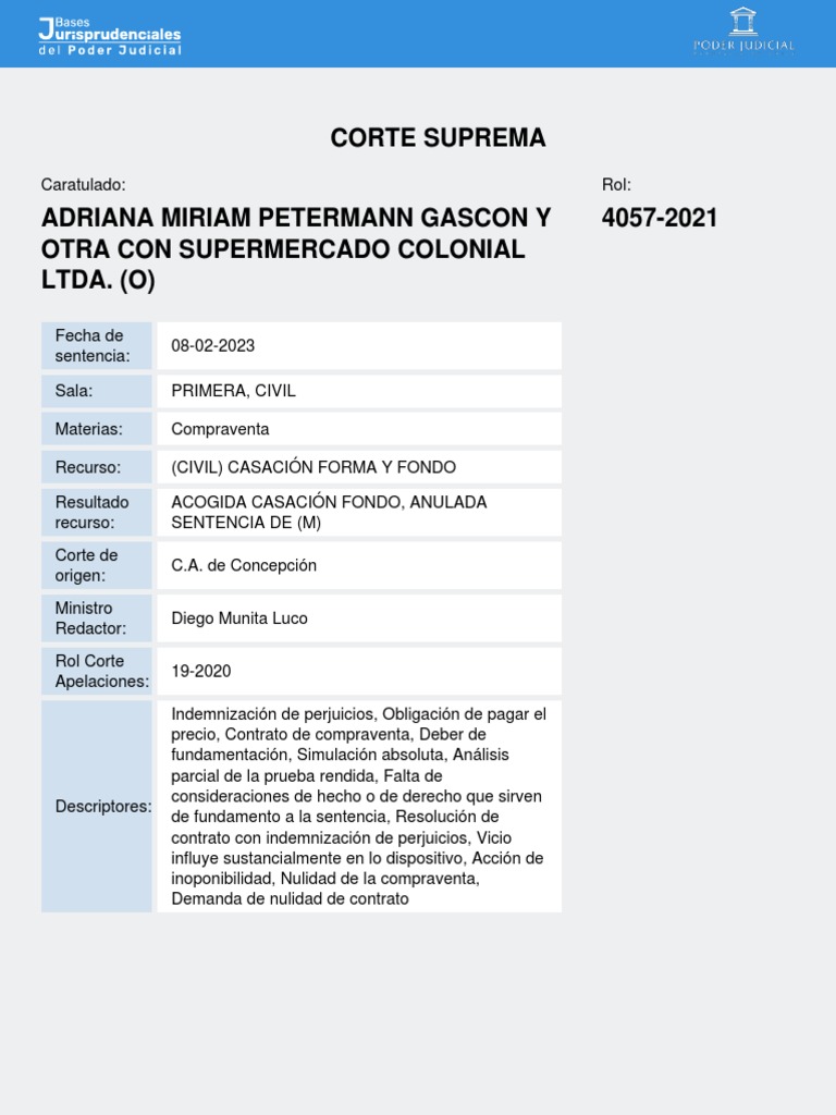 CS 4057-2021- | PDF | Caso de ley | Sentencia (ley)