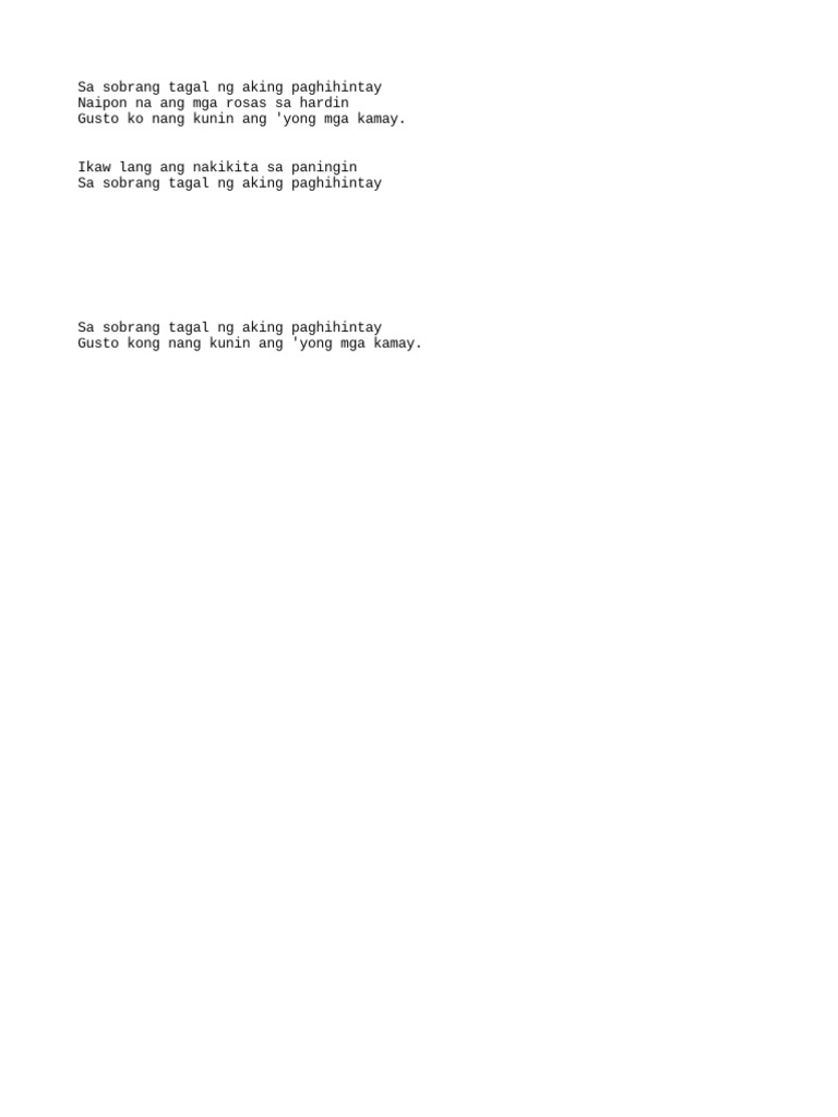 Draft Villanelle Poem | PDF