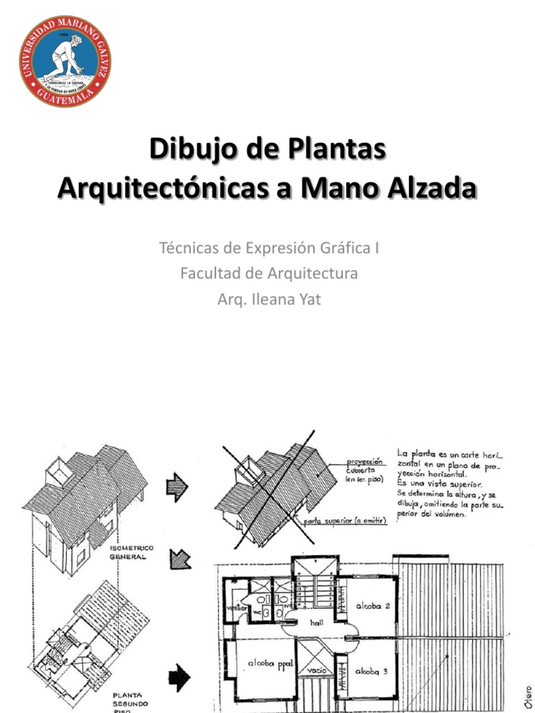 Dibujo de Plantas Arquitectónicas A Mano Alzada | PDF