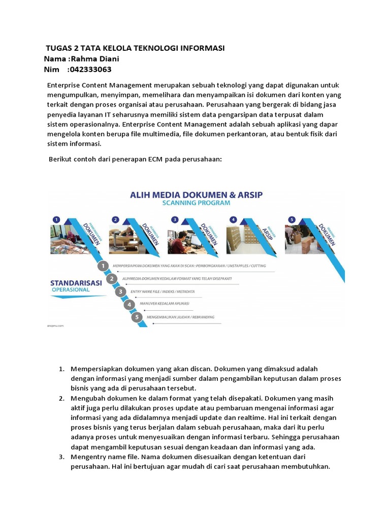 ECM untuk Efisiensi Bisnis | PDF