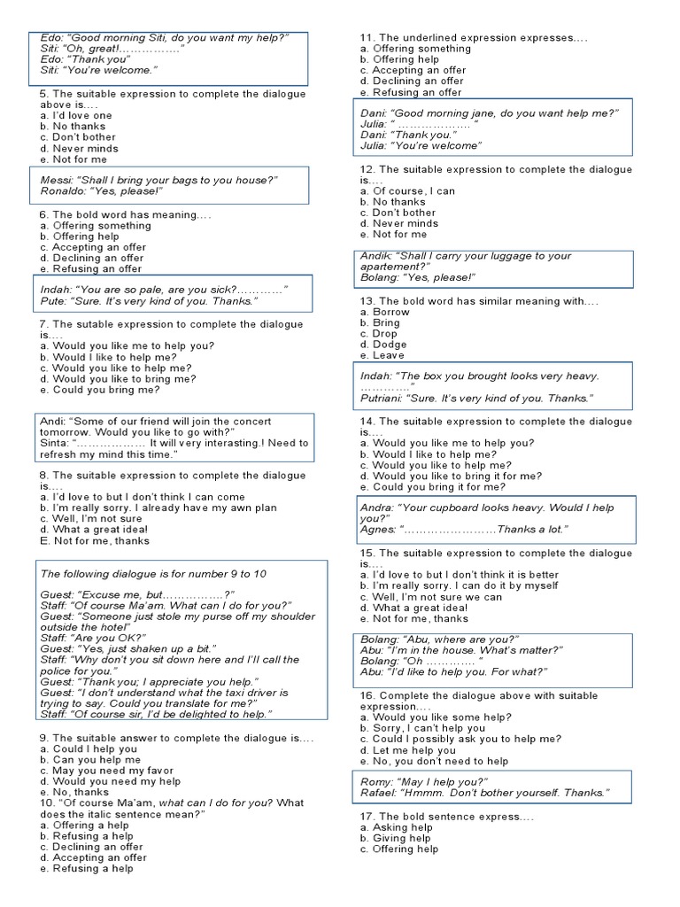 Soal Bhs - Inggris Kls XII | PDF