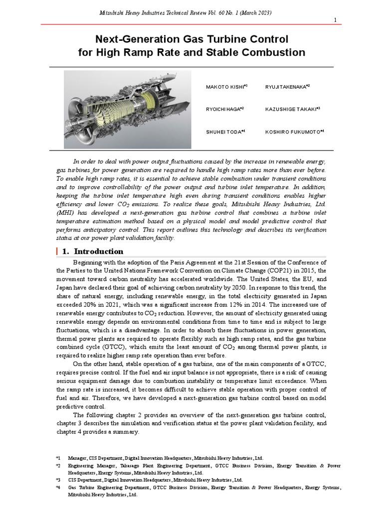 Nextgen GT Ramp Rate | PDF | Gas Turbine | Gases