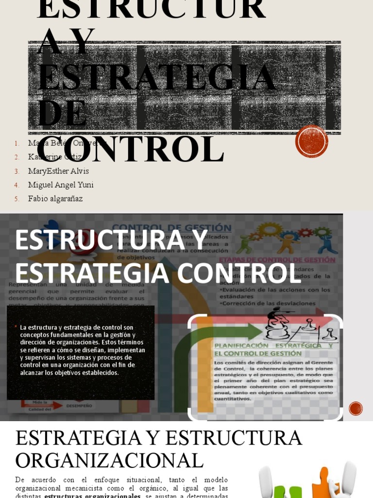 TEMA GRUPO#2 Estructura y Estrategia de Control | PDF | Gestión de recursos humanos | Toma de ...
