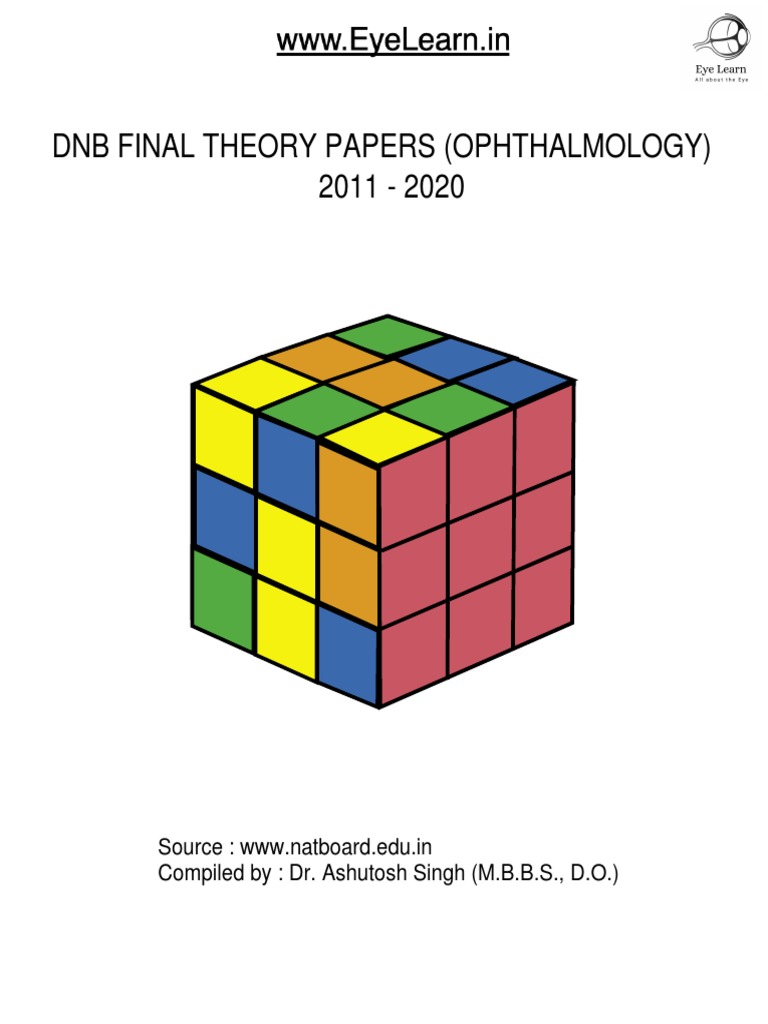 DNB Final Theory Papers Ophthalmology 2011 2020 | PDF | Clinical Medicine | Medical Specialties