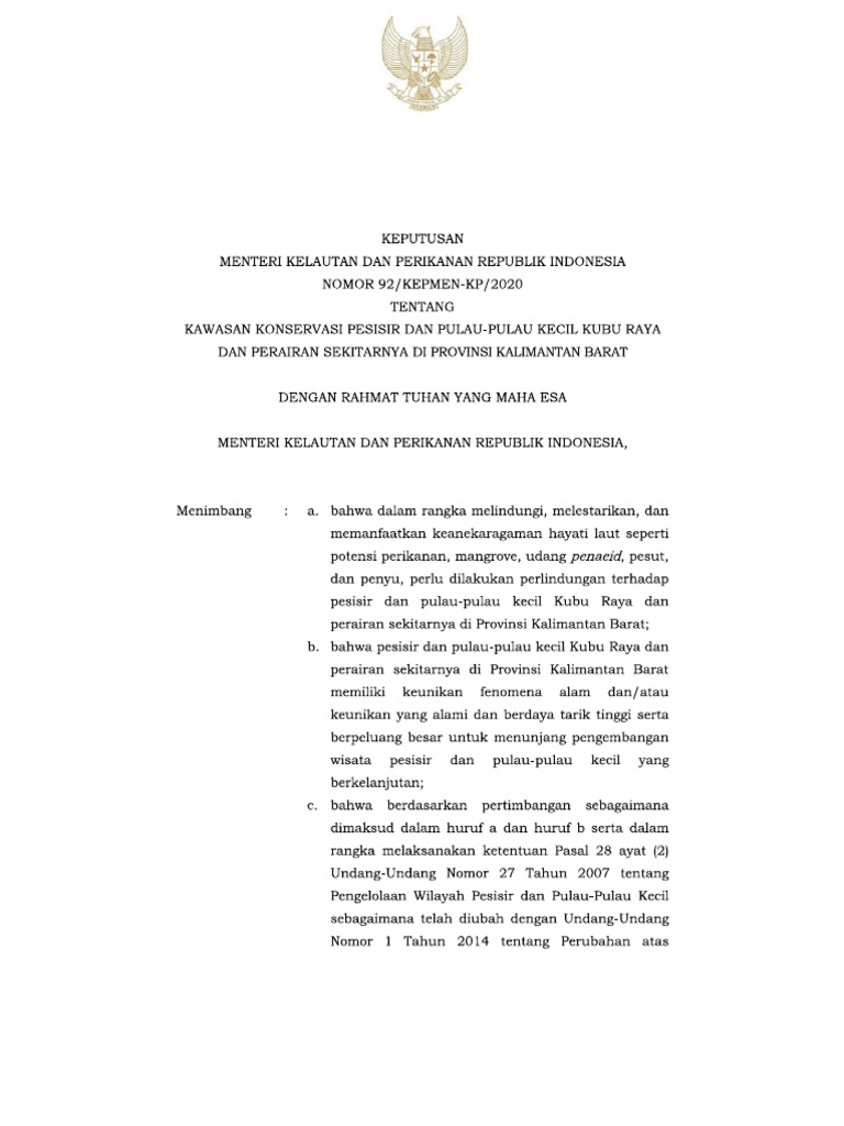 KKPD Kubu Raya | PDF