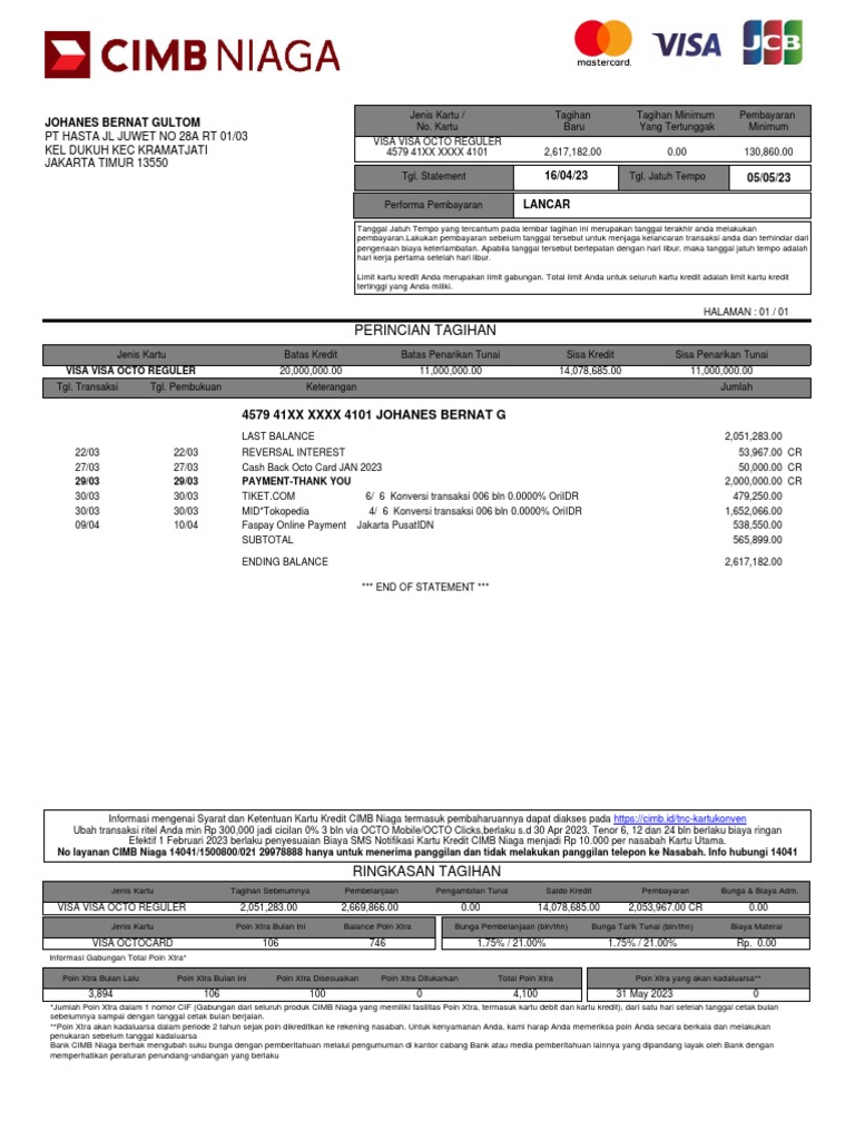 CC Statement 28042023181359 PDF | PDF