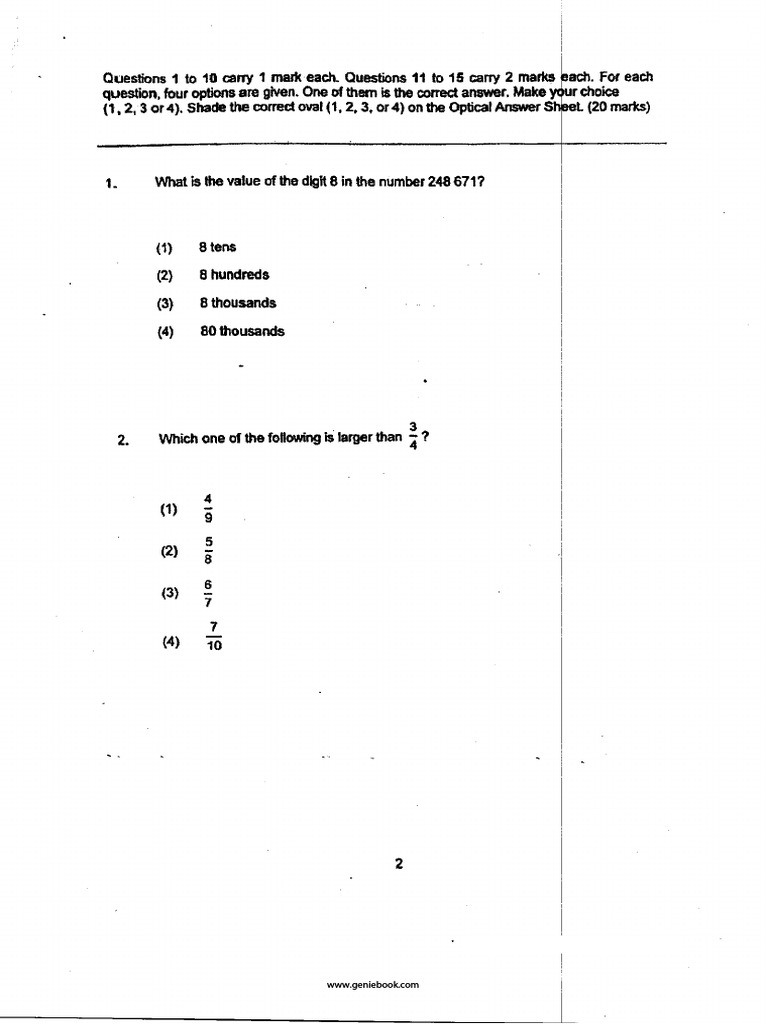 Primary 6 Maths 2021 Prelims 2 PDF