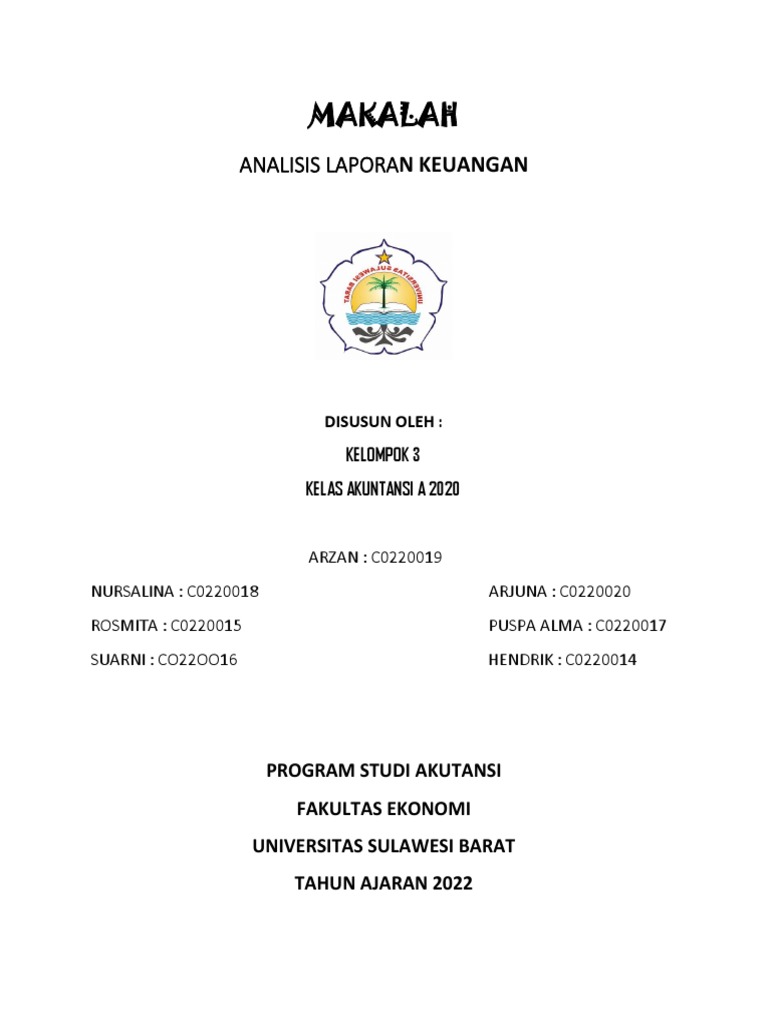 Makalah Kelmpok 3 Alk | PDF