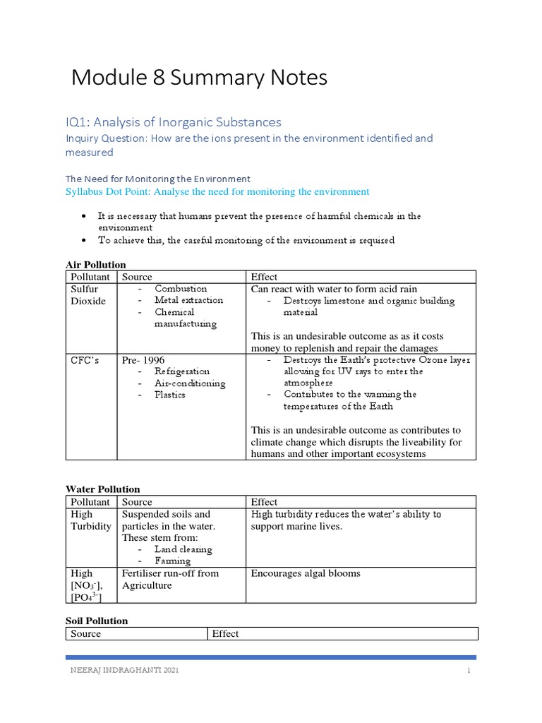 Module 8 Summary Notes | PDF | Infrared Spectroscopy | Emission Spectrum