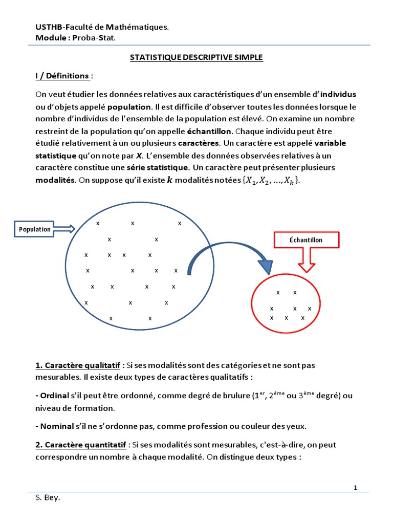 Cours Stat Simple | PDF