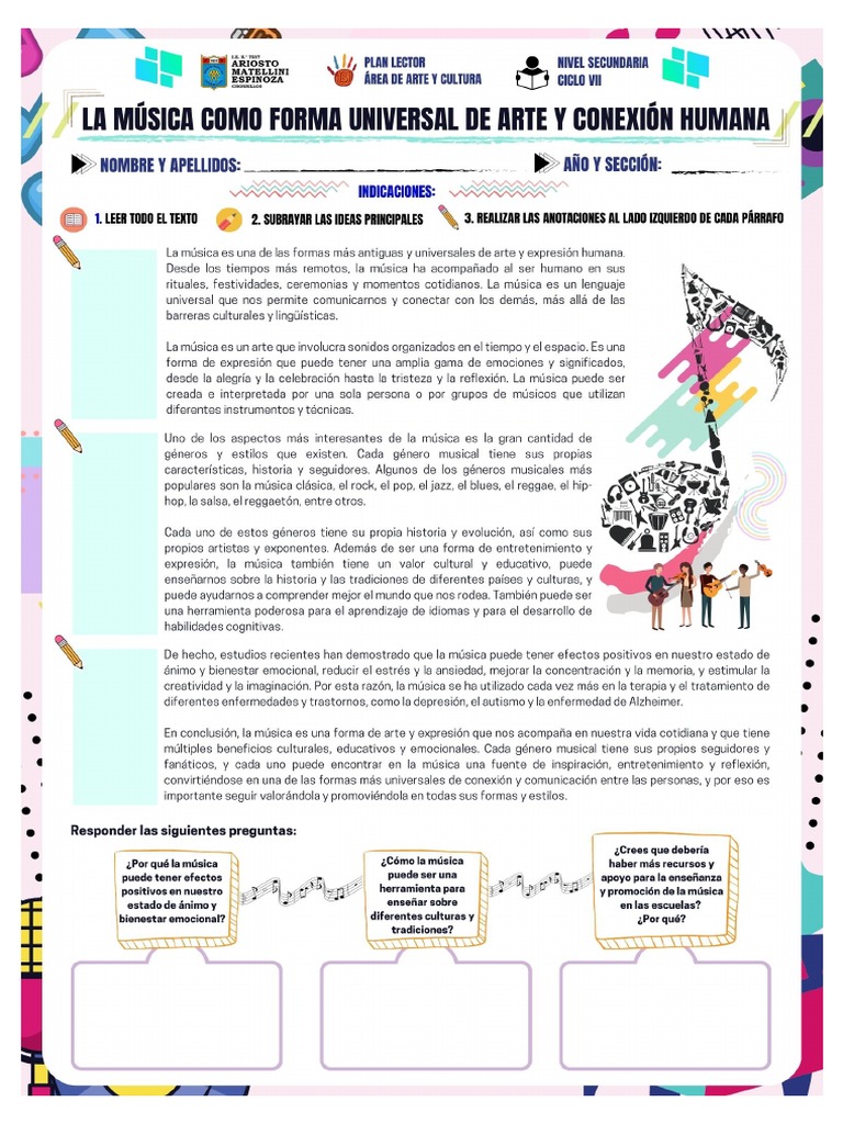 Plan Lector Arte y Cultura - Cvii | PDF