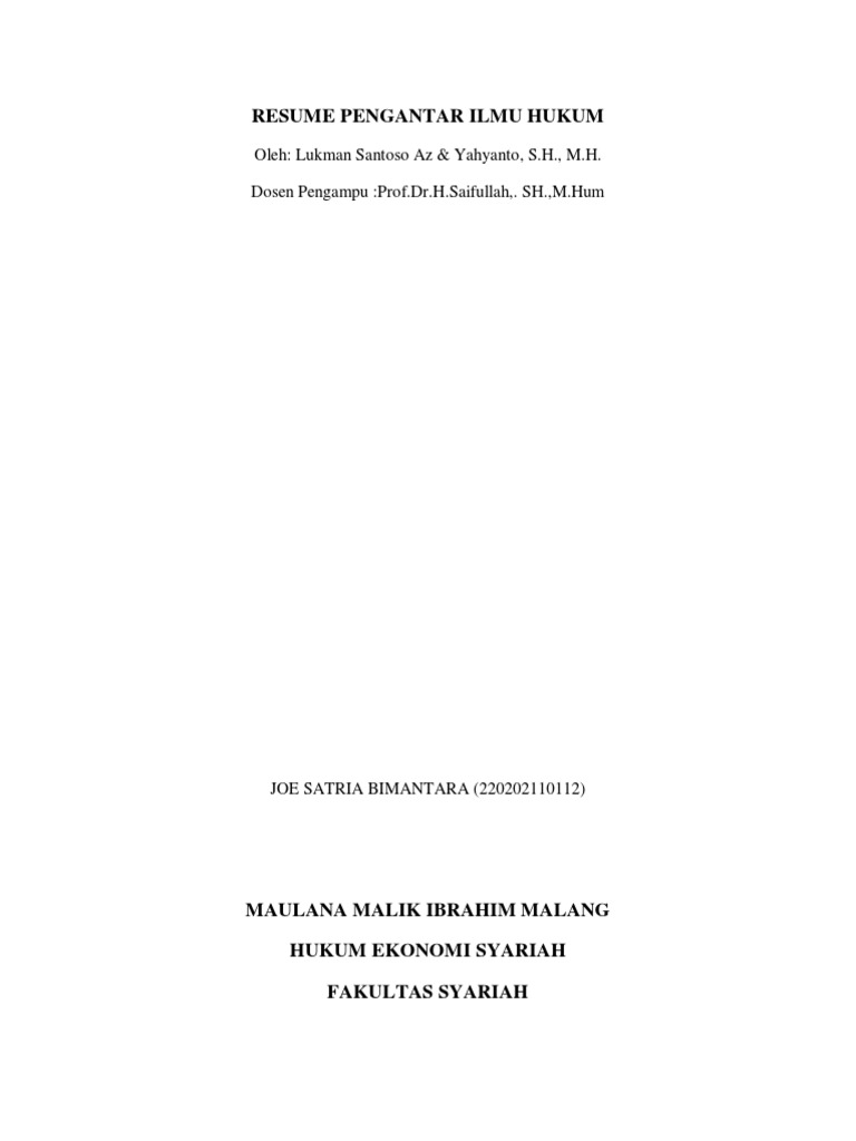 Pih Resume Bimantara | PDF | Filsafat