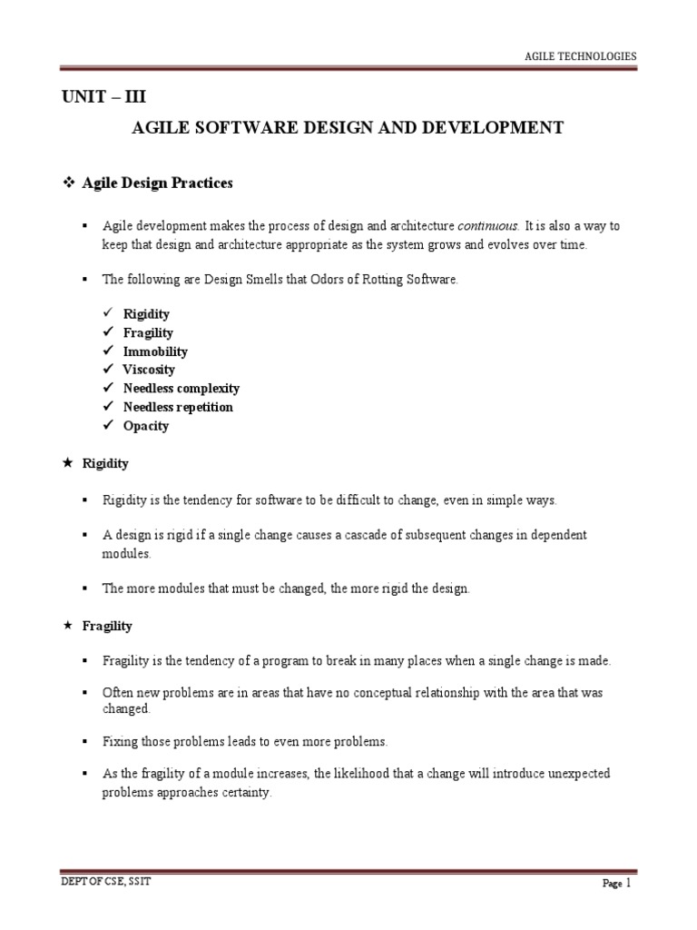 UNIT - 3-Agile Notes | Download Free PDF | Computing | Software Engineering