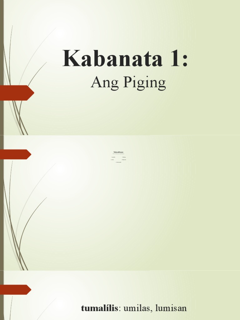 Kabanata 1 Ang Piging - Ella | PDF