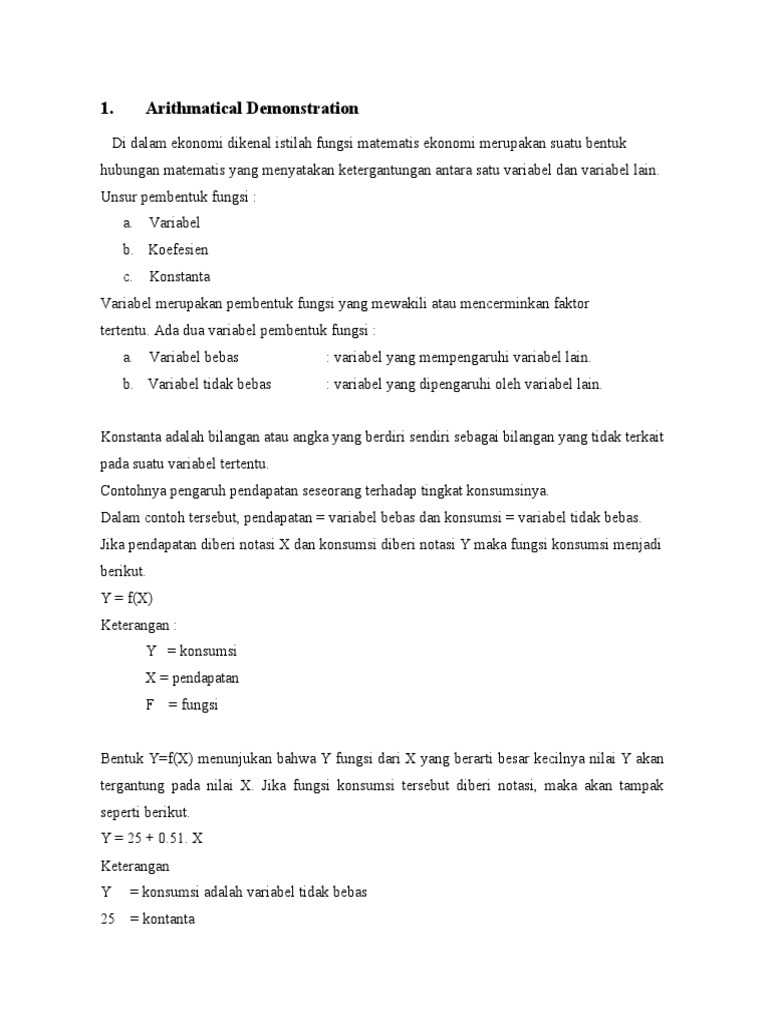 Arithmatical Demonstration | PDF