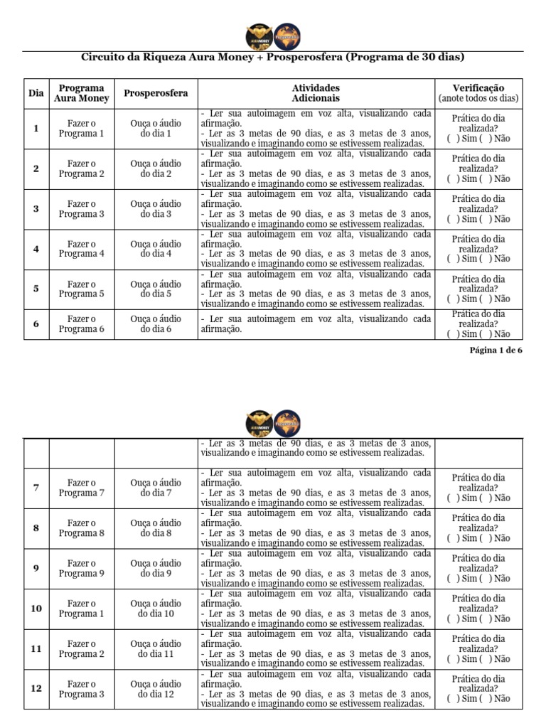 Programa 30 Dias - Prosperosfera | PDF