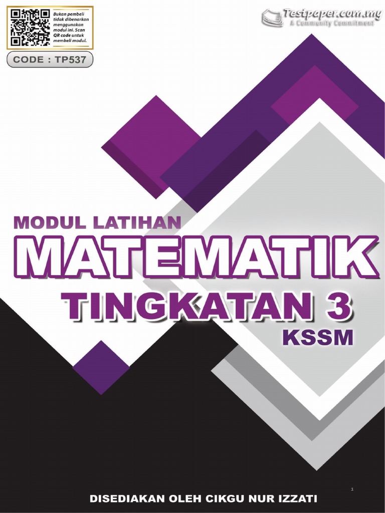 Modul Lengkap 9 Topik Latihan Matematik Tingkatan 3 KSSM Terkini 02 | PDF