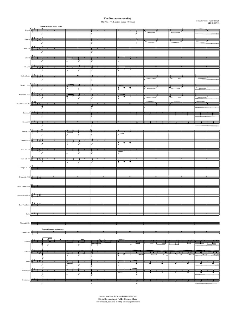 The Nutcracker Suite Op.71a - 4. Russian Dance Trepak Studio KonKon ...