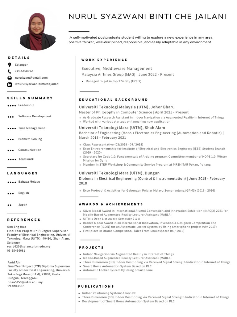 Nurul Syazwani's Resume | PDF