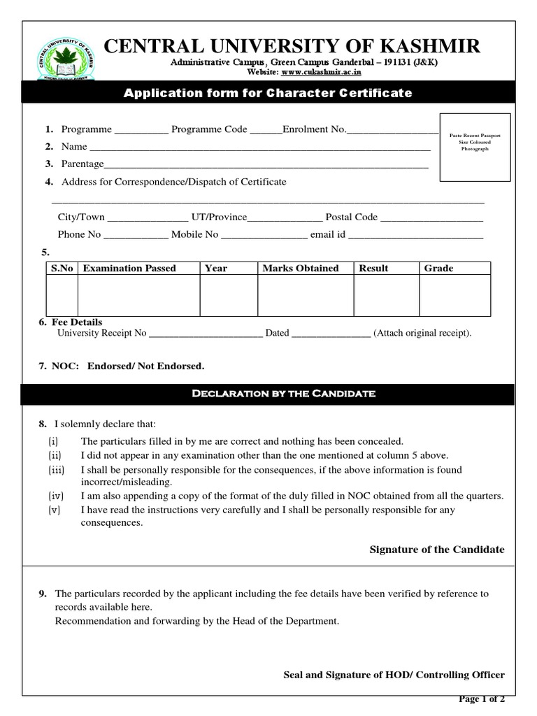 Character Format University | PDF