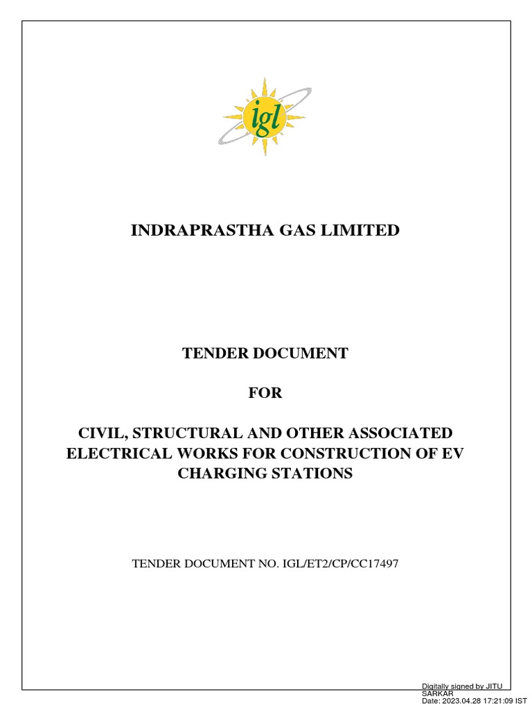 EV Charging Stations Tender Document | PDF | Indemnity | Business