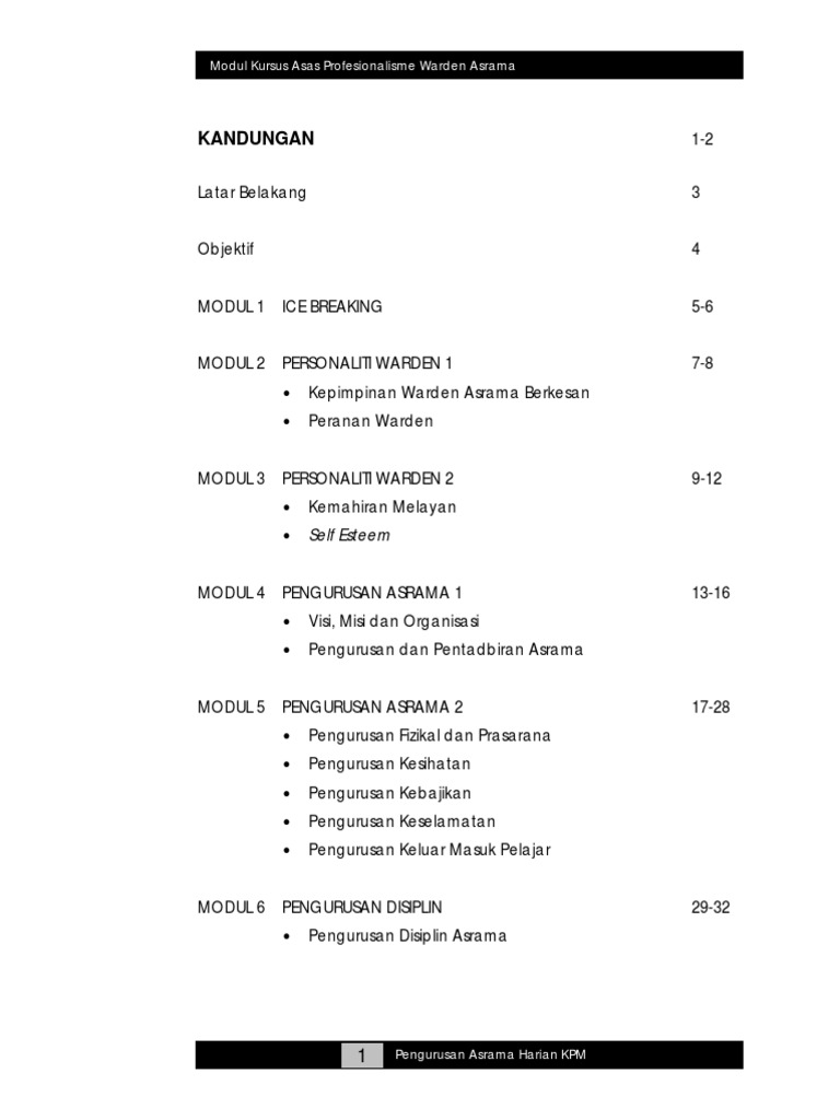 Modul Asas 1 | PDF