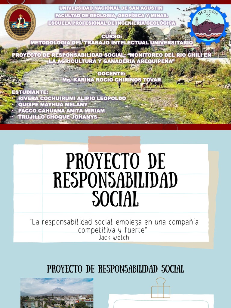 Proyecto de Responsabilidad Social | PDF